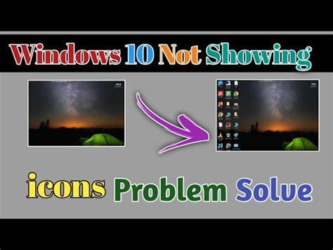 Windows 10 Desktop Icons Not Showing Problem Solve In Just 2 Mins YouTube