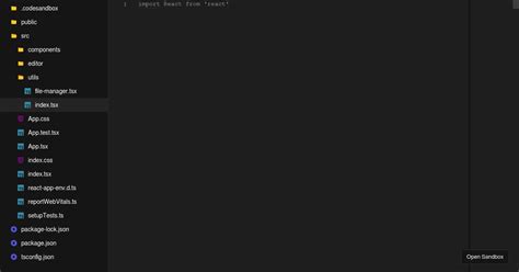 React Monaco File Tree Forked Codesandbox