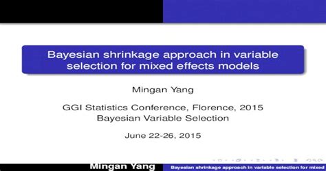 bayesian shrinkage approach in variable selection for fn it smic confrm talks