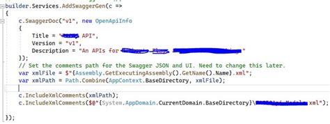 C How To Add Model Project XML Comments In Swagger Doc File Stack