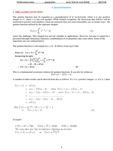 gamma and beta function pdf equations function mathematics