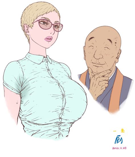 Rule 34 Big Breasts Blonde Hair Female Glasses Ichijou Kawaya Older Male Short Hair Sunglasses