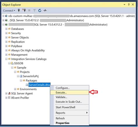 migrate microsoft sql server ssis packages to amazon rds custom for sql server aws database blog