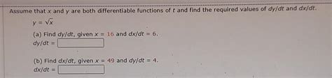 [solved] assume that x and y are both differentia