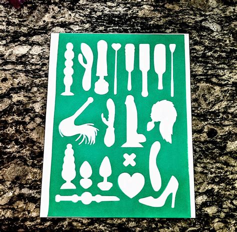 Washable Reusable Kinky Stencils Naughty Stencils Sexy Etsy