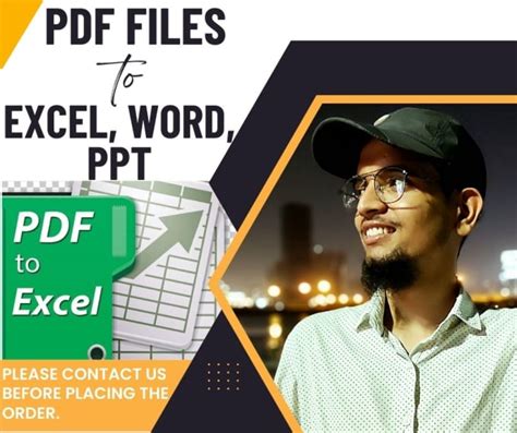 neatly convert pdf file into excel word ppt and text files by mudreka b fiverr