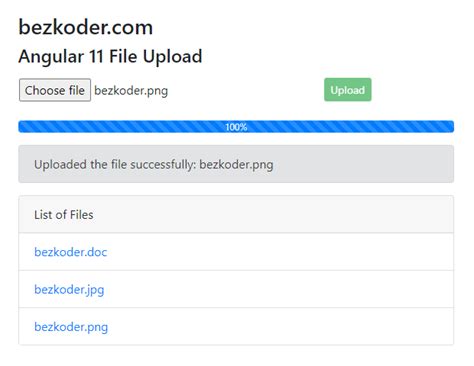 Angular 11 Spring Boot File Upload Example