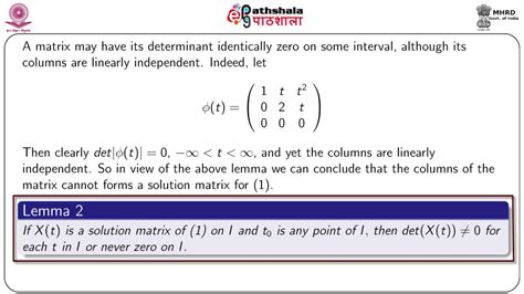 fundamental matrix solutions math youtube