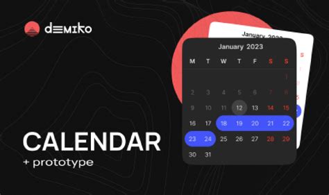 Calendar UI Kit Figma Template UI4Free