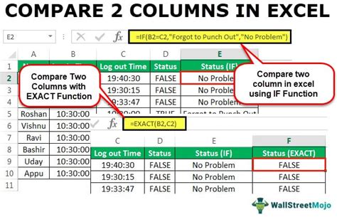 Compare Two Columns In Excel 4 Quick Easy Methods