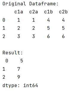 Python Sum Of All The Columns Of A Pandas Dataframe With A Wildcard