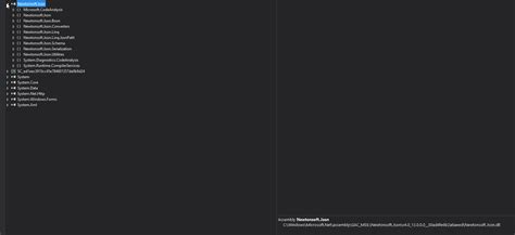 c could not load file or assembly newtonsoft json the system cannot vrogue