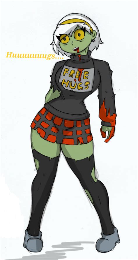 Free Hugs Zombie Gal By Pace Maker On Deviantart