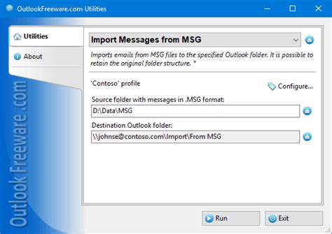 msg file format outlook freeware
