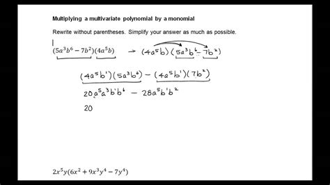 multiplying a multivariate polynomial by a monomial youtube