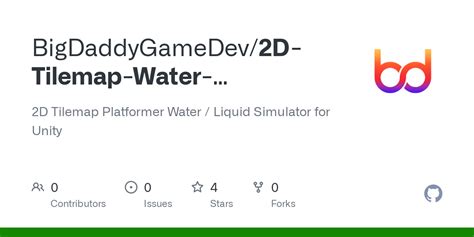 github bigdaddygamedev 2d tilemap water simulator grid based unity 2d tilemap platformer