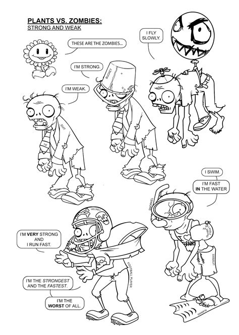 Printable Plants Vs Zombies Characters