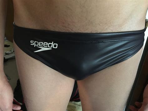 Speedo Japanese Water Polo Suit Men Brief Swimsuit Rubber Wet Look Leather Jaspo Ebay