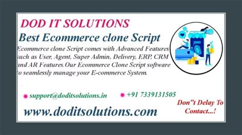 PPT Multi Vendor Store Script Readymade Clone Script PowerPoint