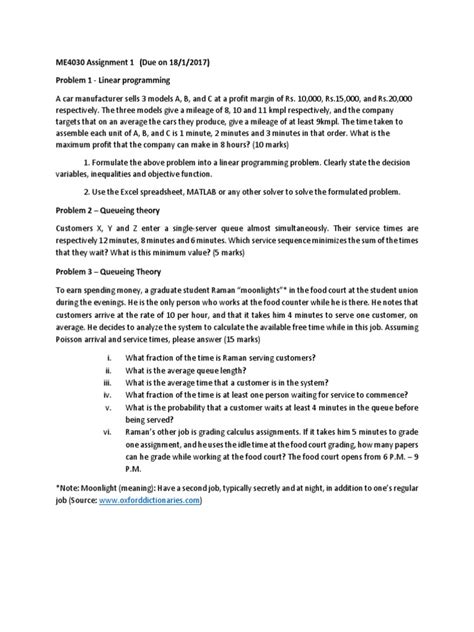 assignment 1 pdf linear programming applied mathematics