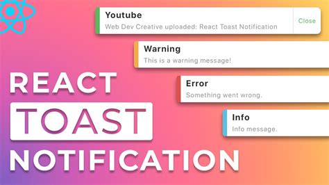 Create Beautiful Toast Notifications With ReactJs Step By Step