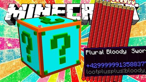 Lucky Block Plural Mod 1 8 Get The Ultimate Sword 9Minecraft Net