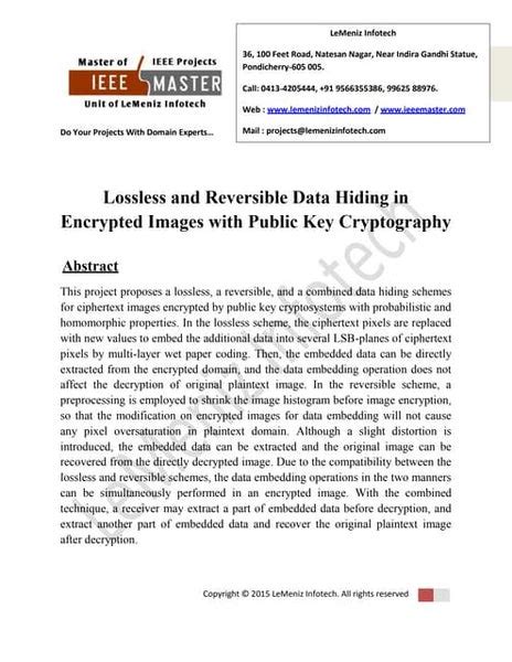 secure reversible image data hiding over encrypted domain via key modulation