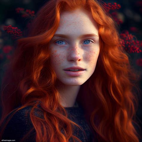Redhead Girl Generated With Midjourney AI AI Generated Free Images