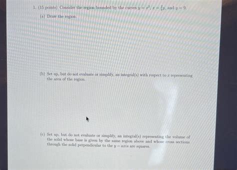 solved 1 15 points consider the region bounded by the