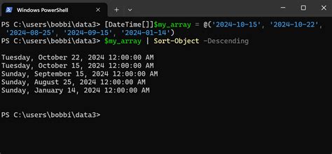 powershell how to sort an array of strings by date collecting wisdom