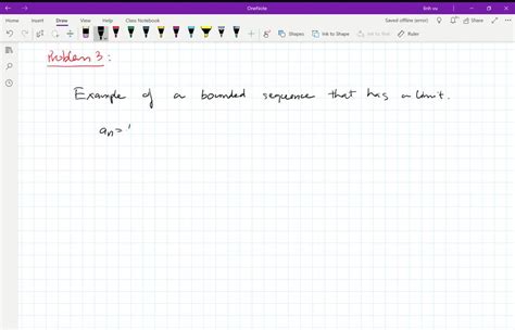solved give an example of a bounded sequence that has a limit