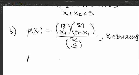 solved 4 [20] five cards are numbered 1 to 5 two cards are drawn at random without replace