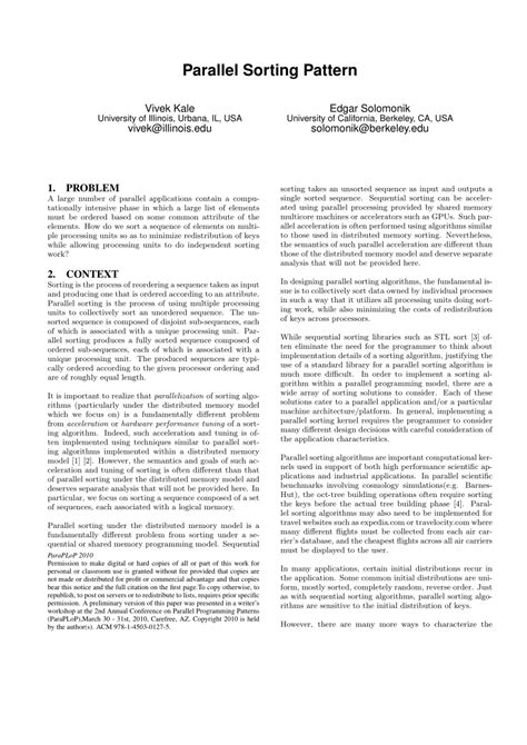 pdf parallel sorting pattern