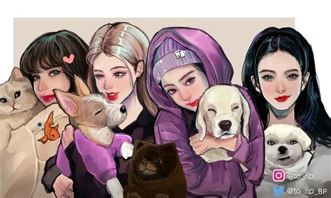 토립 On Twitter Blackpink Cartoon Blackpink Fanart Blackpink Anime