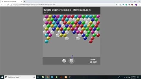Bubble Shooter Game In Html5 JavaScript With Source Code Source Code