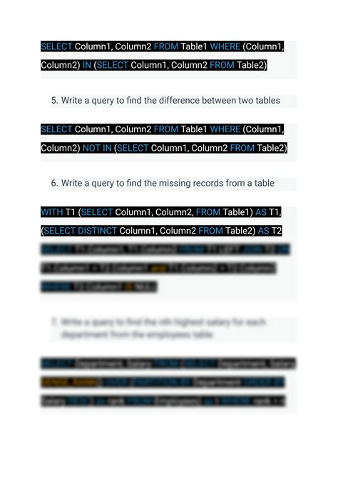 SOLUTION Tricky Sql Queries For Interview Studypool