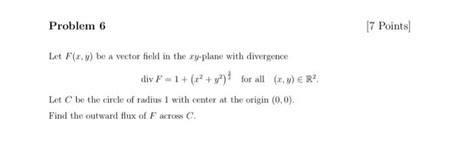 solved problem 6 [7 points let f x y be a vector field in
