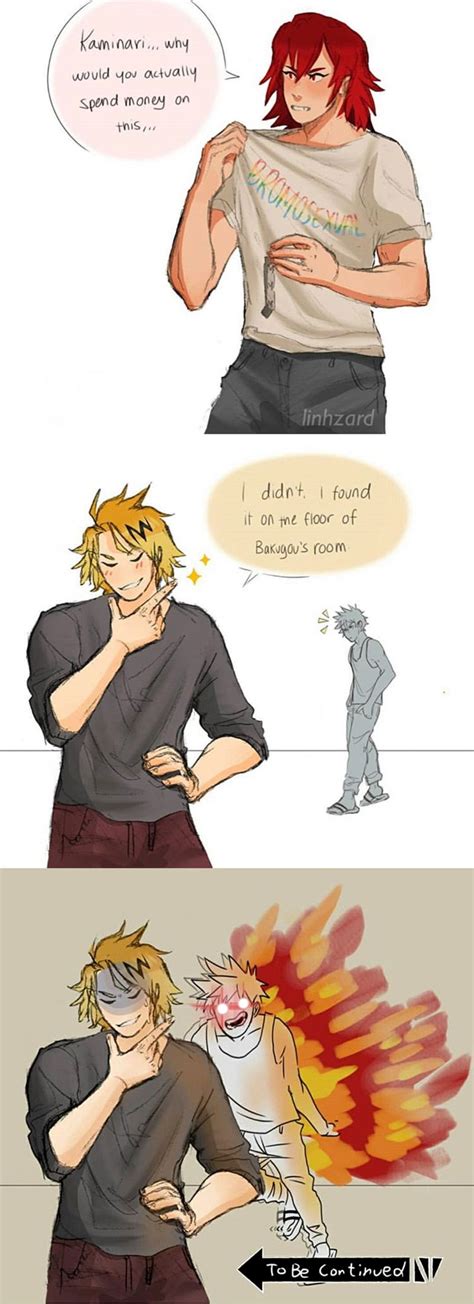 Kirishima Eijirou X Kaminari Denki Bnha Boku No Hero Academia Funny Hero Academia