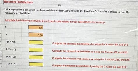 solved let x represent a binomial random variable with n 150