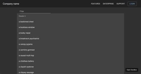 React Native Collapsible Tab View Examples CodeSandbox