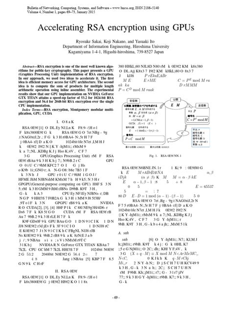 accelerating rsa encryption using gpus pdf