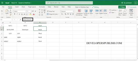 How To Use EXACT Function In Excel Developer Publish