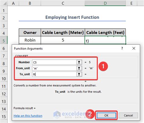 how to convert meters to feet in excel 4 methods exceldemy