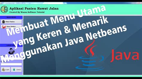 membuat menu utama yang keren and menarik di java netbeans 8 youtube