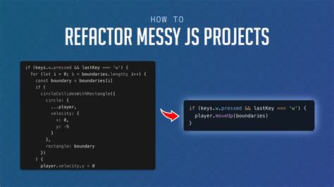 how to refactor messy javascript projects
