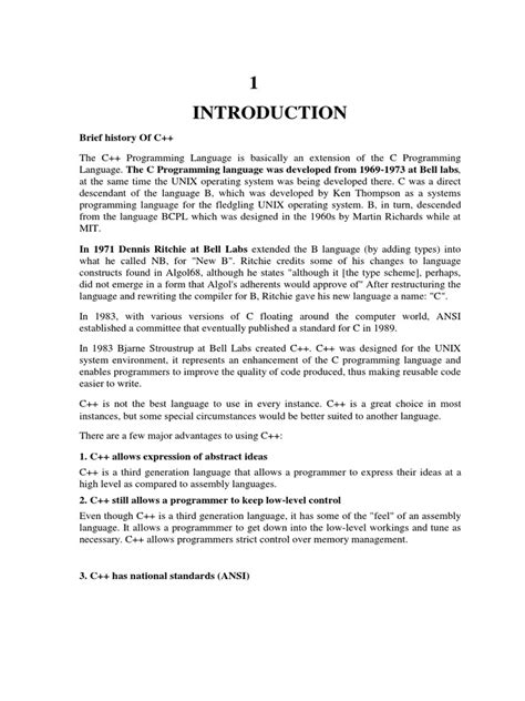 1 introduction pdf c integer computer science