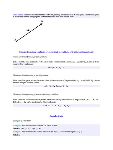 basic relation pdf euclidean vector matrix mathematics