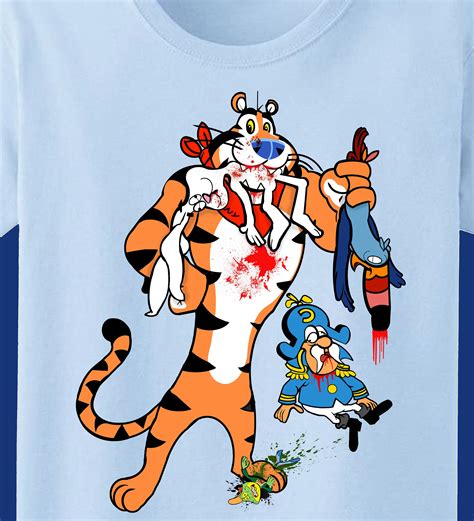 Cereal Killer Tony The Tiger Trix Rabbit Ad Icon Mascot Funny Etsy