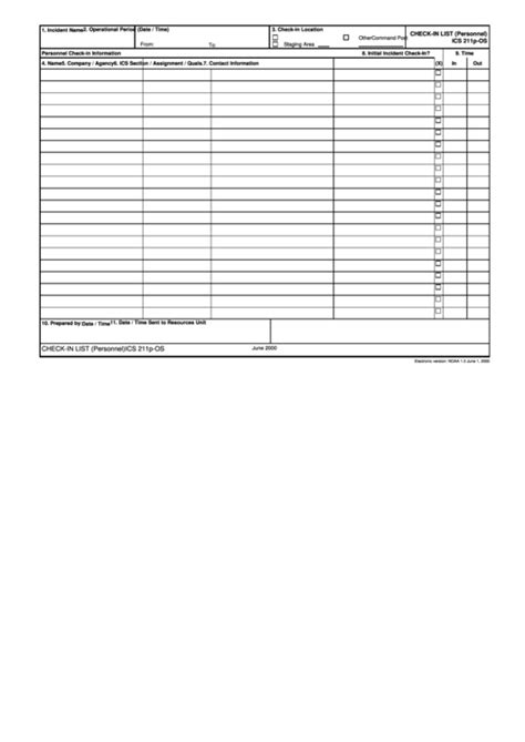 Ics Form 211 Fillable Printable Forms Free Online