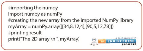 Installation And Functions Of NumPy In Python The Engineering Projects